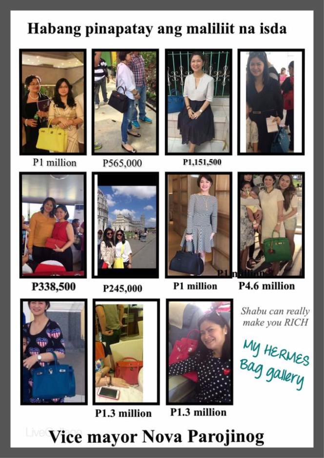 DUTERTE: Designer Bag collection – Ozamiz City Vice Mayor Nova Princess ...